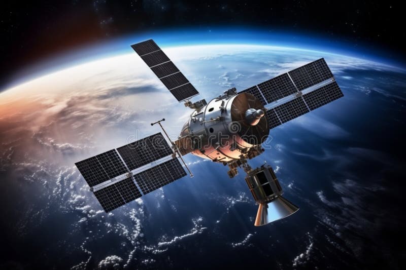 Spacecraft or Satellite Exploring Distant Realms of the Cosmos, Space ...