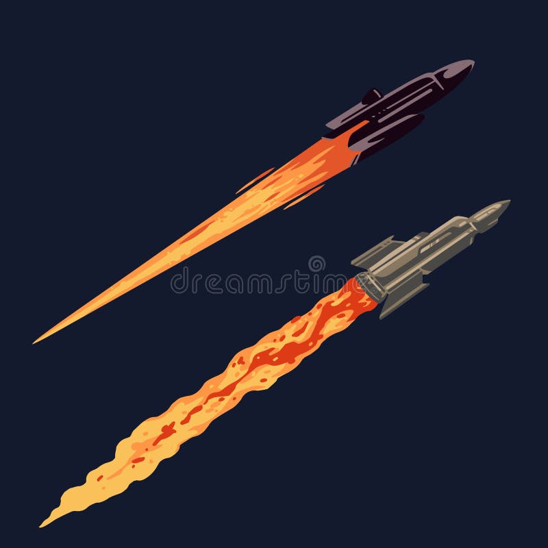 Spacecraft Takeoff Set Emblem Colorful Stock Vector - Illustration of ...