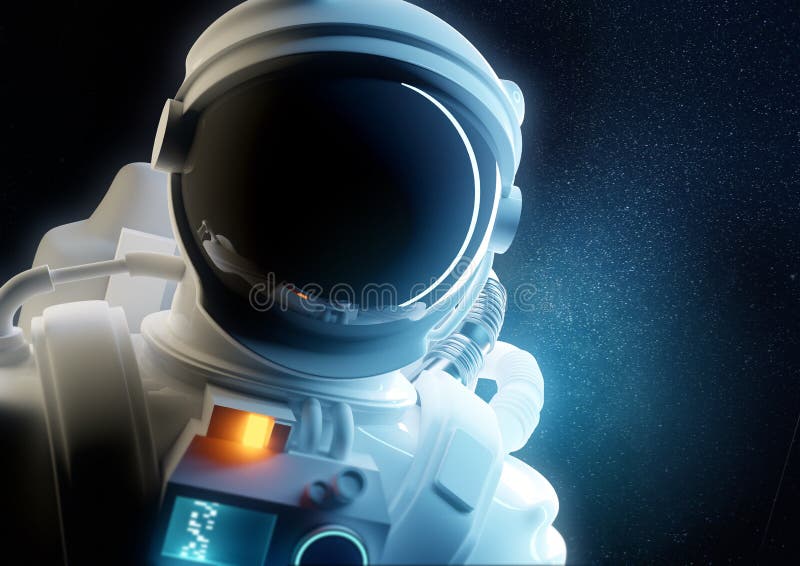 Portrait of a Astronaut Space Man Stock Photo - Image of creative ...