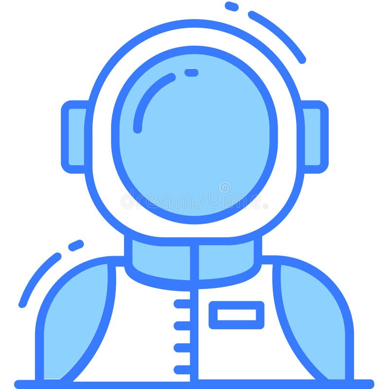 Spaceman Icon, Single Avatar Vector Illustration Stock Vector ...