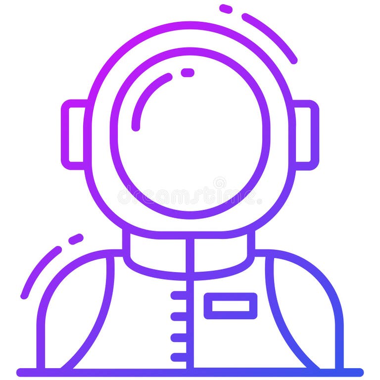 Spaceman Icon, Single Avatar Vector Illustration Stock Vector ...