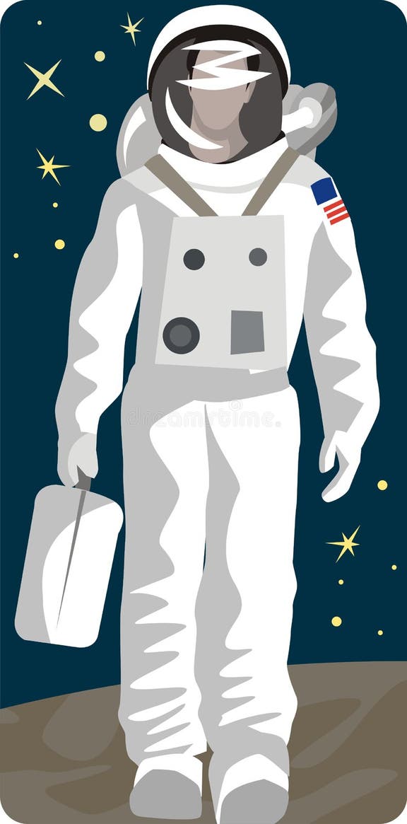 Spaceman Illustration Series Stock Illustration - Illustration of ...