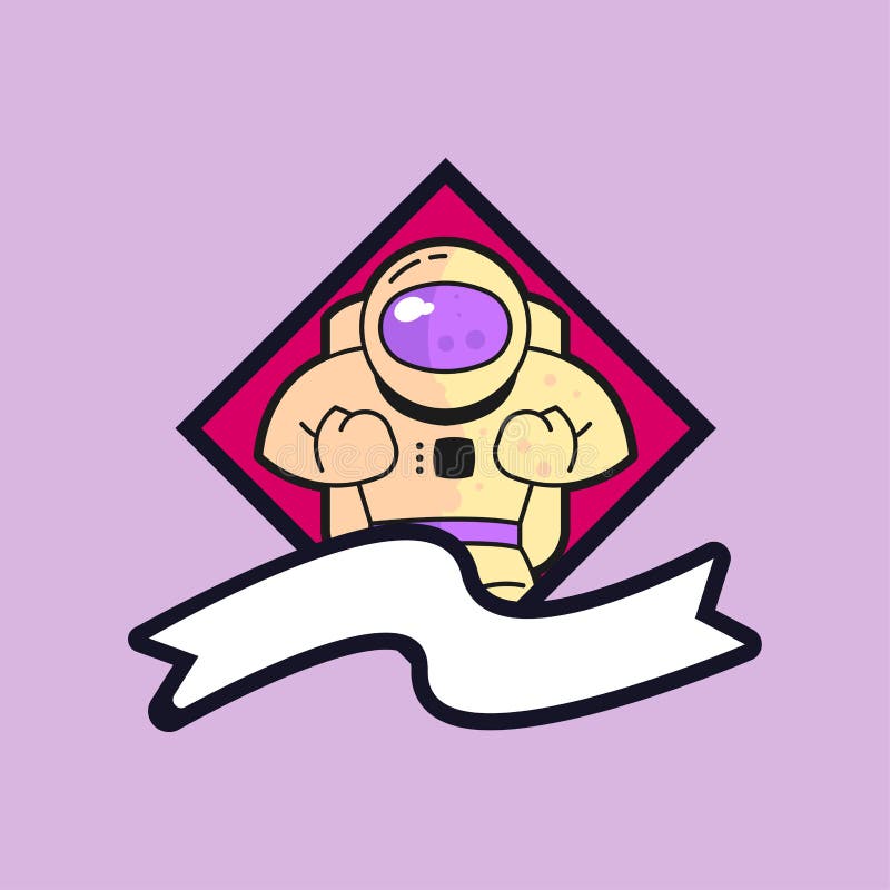 Spaceman Logo Design Concept Template Vector Stock Vector ...