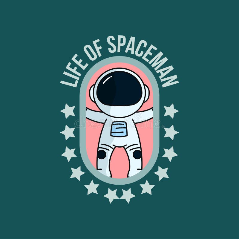 Spaceman Logo Design Concept Template Vector Stock Vector ...