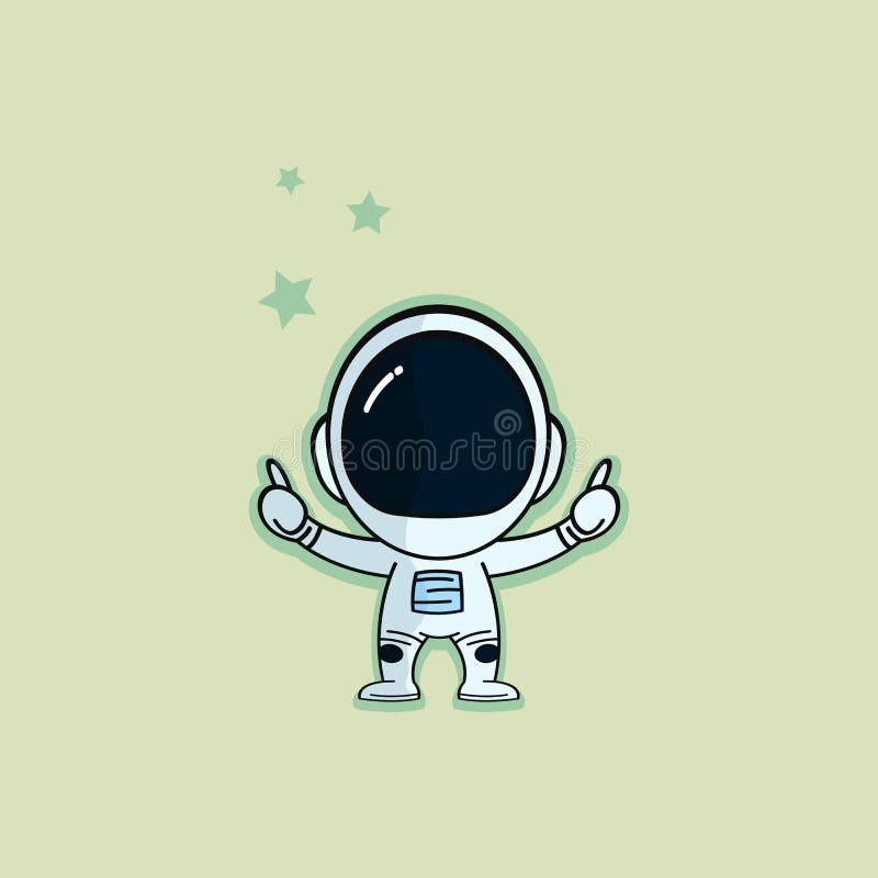 Spaceman Logo Design Concept Template Vector Stock Vector ...