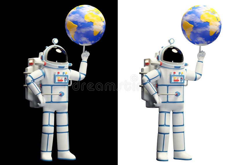 Astronaut in Spacesuit Flies Standing on Rocket in Space among Planets ... Astronaut in Spacesuit Flies Standing on Rocket in Space among Planets ...