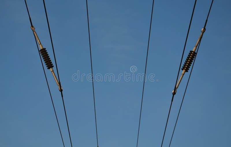 A Spacer Used To Separate High Voltage Wires, Held by a Common Stock ...