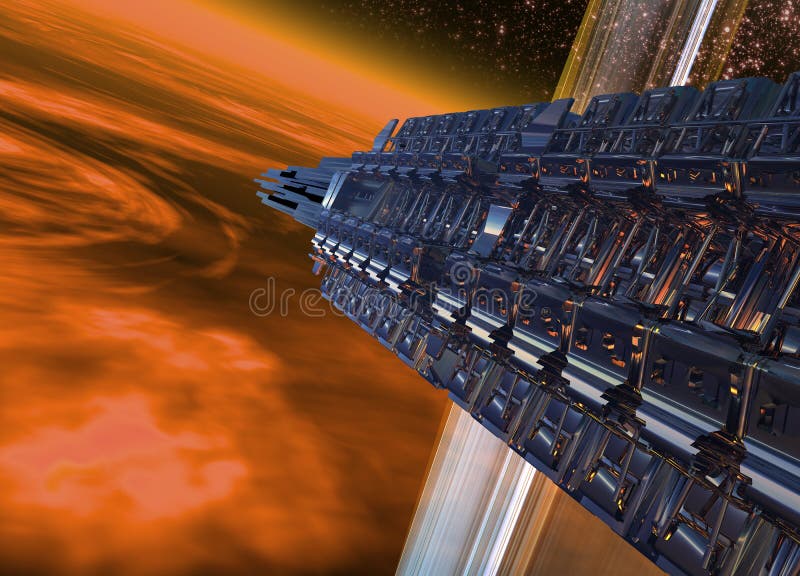 Spaceship stock illustration. Illustration of travel - 19983016