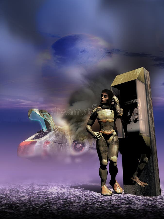 Spaceship breakdown stock illustration. Illustration of future - 88778672