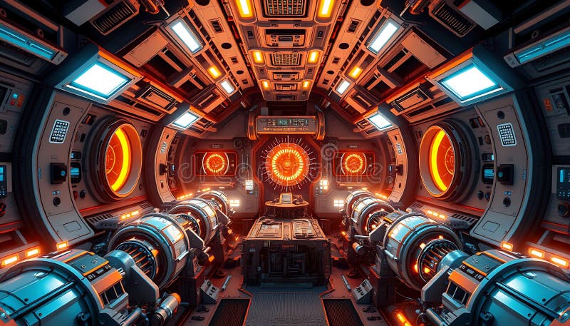 Spaceship Control Panel Futuristic, Science Fiction Interface and Tech ...