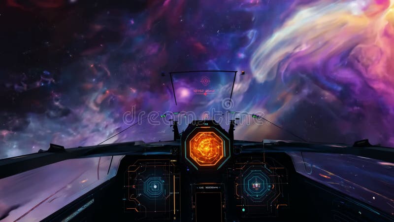 Spaceship Dashboard with Control Panel. Space Ship Flying through the ... Spaceship Dashboard with Control Panel. Space Ship Flying through the ...
