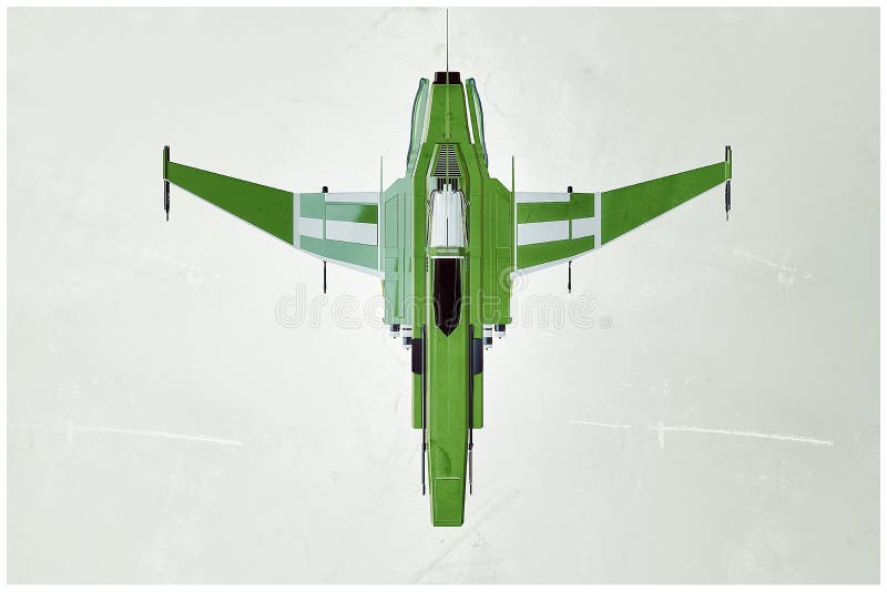 Spaceship fighter stock illustration. Illustration of interstellar ...