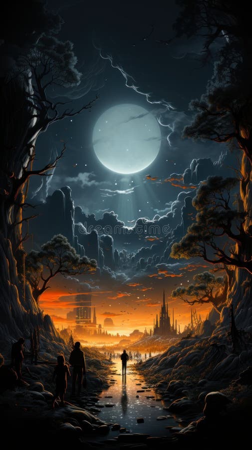 A Spaceship Flies through a Vast, Dark Void. Created with Generative AI ...