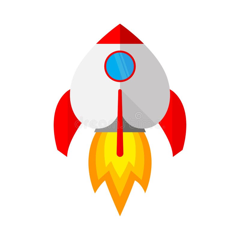 Spaceship Icon in Flat Design. Vector Illustration. Stock Illustration ... Spaceship Icon in Flat Design. Vector Illustration. Stock Illustration ...