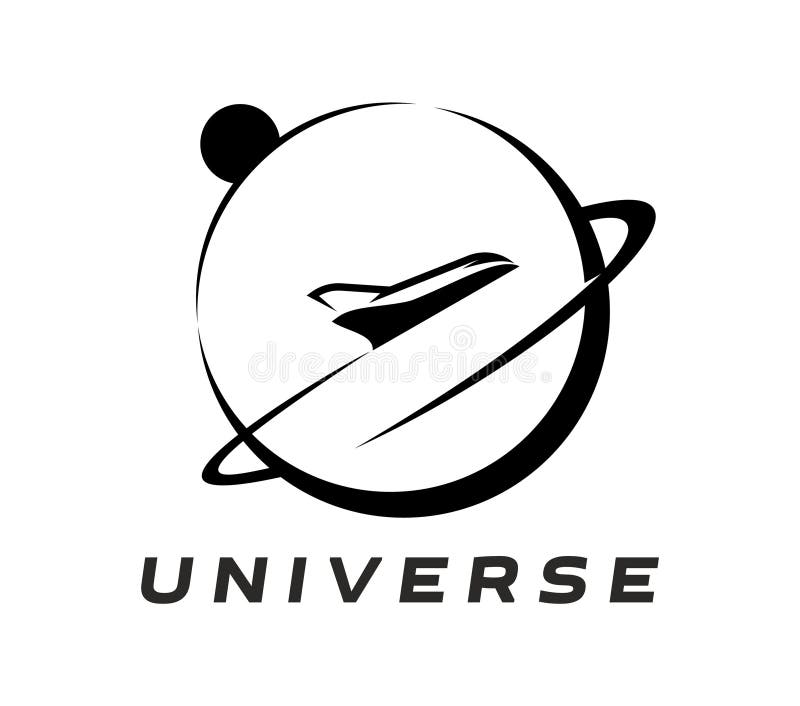 Spaceship Icon, Space Rocket Shuttle, Planet Orbit Stock Vector ...