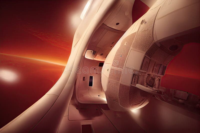 Spaceship Interior of Aliens Stock Illustration - Illustration of ...