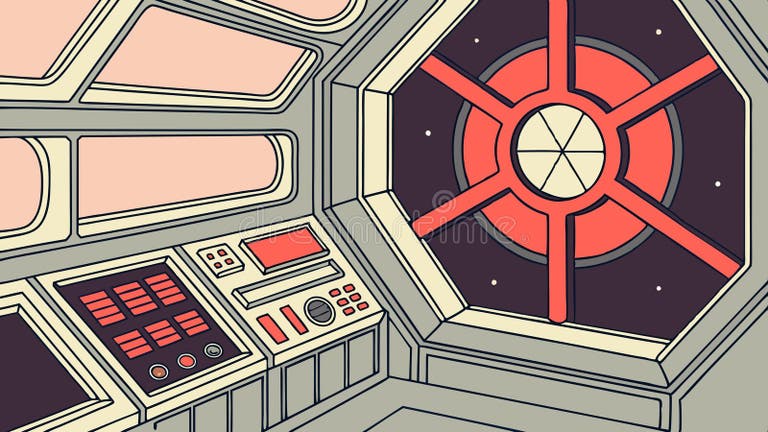 Spaceship Interior Control Panel, Sci-fi Tech, Futuristic Design, Space ...