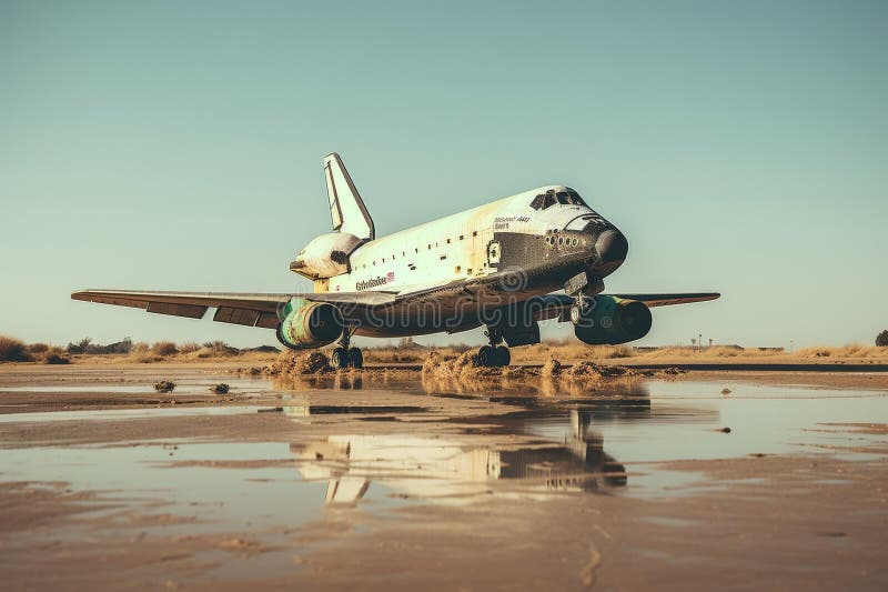 Spaceship Launch Illustration with Shadow Gradient, Showcasing ...