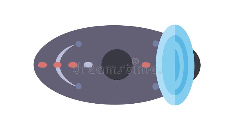 Spaceship Module Icon, Deep Space Exploration, Futuristic Vehicle ...