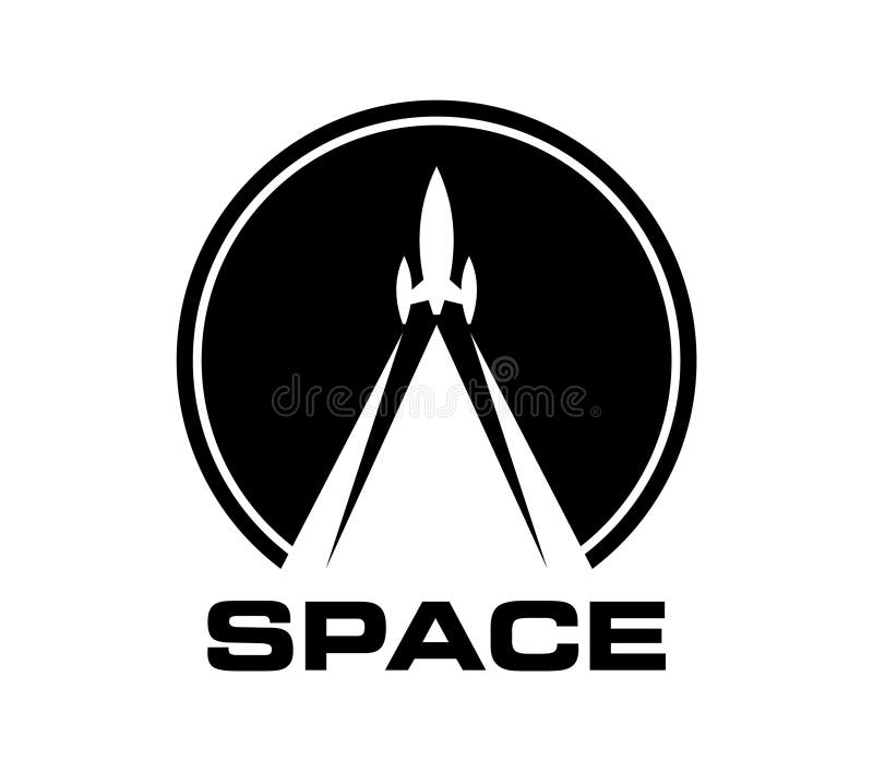 Spaceship or Space Rocket Launch Vector Icon Stock Vector ...