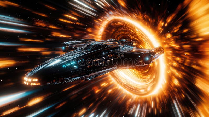 A Spaceship is Speeding at Light Speed through a Holographic Galactic ...