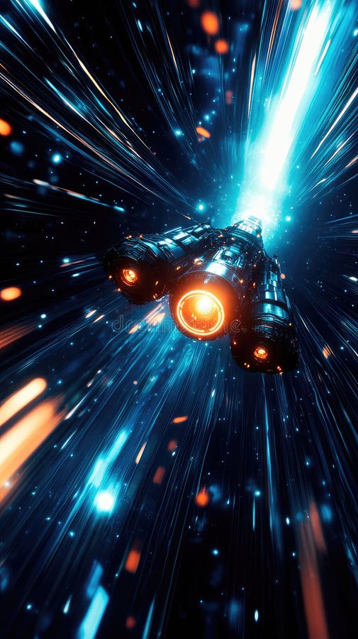 A Spaceship is Speeding at Light Speed through a Holographic Galactic ...