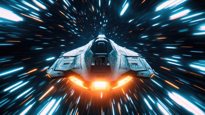 A Spaceship is Speeding at Light Speed through a Holographic Galactic ...