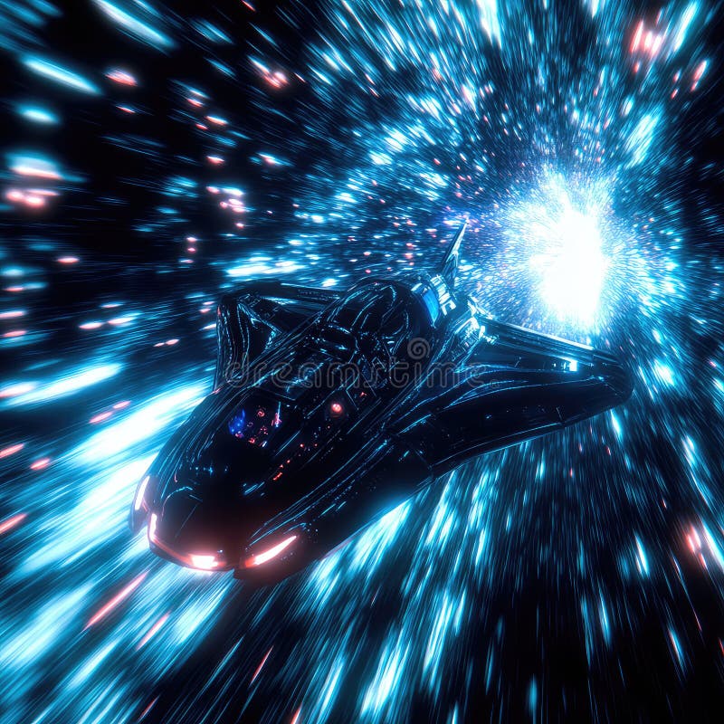 A Spaceship is Speeding at Light Speed through a Holographic Galactic ...