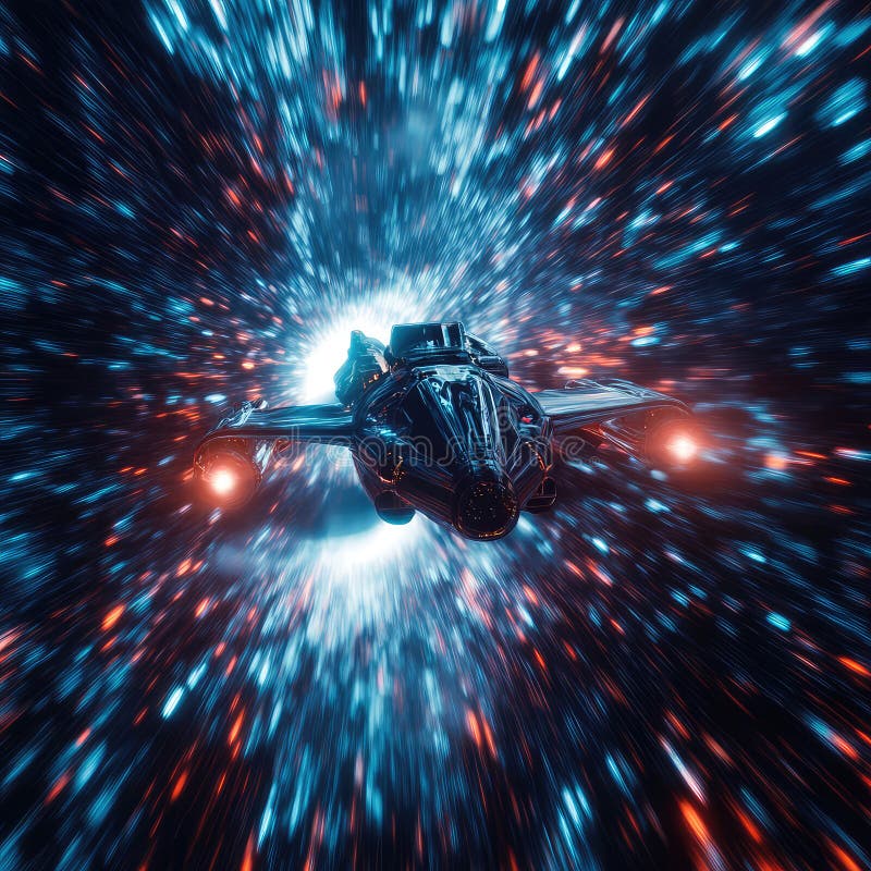A Spaceship is Speeding at Light Speed through a Holographic Galactic ...