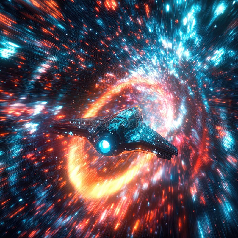 A Spaceship is Speeding at Light Speed through a Holographic Galactic ...