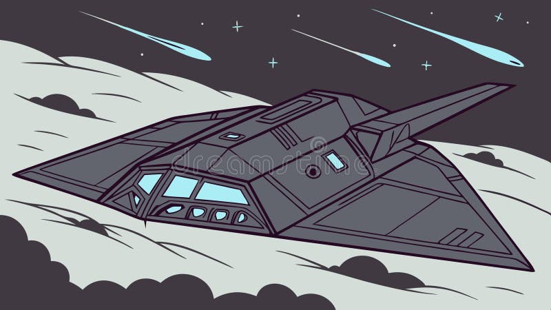 Spaceship Stealth Fighter, Science Fiction, Space Travel, Future ...