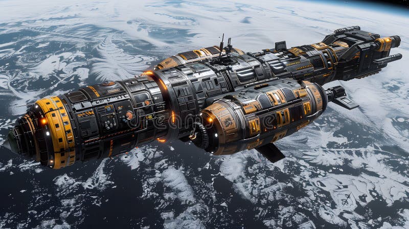 Spaceship Takes Off in the Starry Sky. Rocket Space Ship , Rocket ...