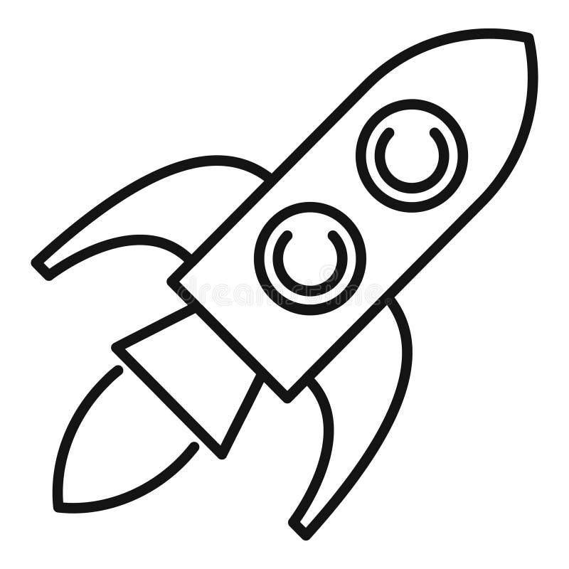 Spaceship Taking Off Leaving Earth on White Background Stock Vector ...