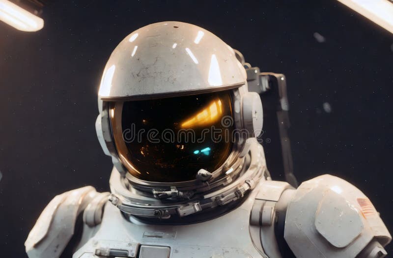 Spacesuit. Portrait of Cosmic Outfit for Cosmonaut in Space. Generative ... Spacesuit. Portrait of Cosmic Outfit for Cosmonaut in Space. Generative ...