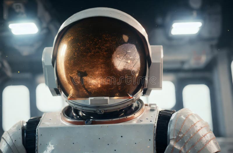 Spacesuit. Portrait of Cosmic Outfit for Cosmonaut in Space. Generative ... Spacesuit. Portrait of Cosmic Outfit for Cosmonaut in Space. Generative ...
