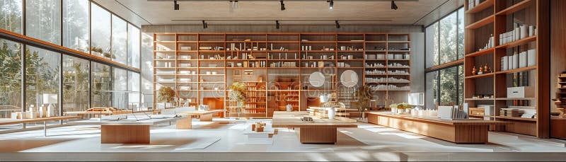 Spacious Architecture Firm with Models and Drafts in Motion Stock Photo ...