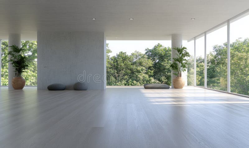 A Spacious and Bright Interior Features Large Windows that Overlook ...