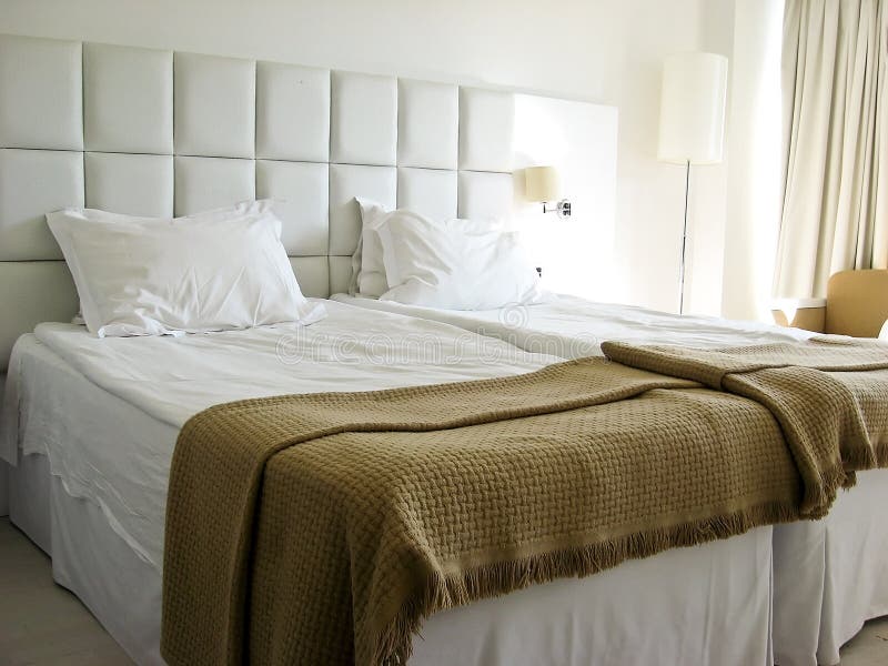 Spacious Comfortable Bed Room Stock Photo - Image of contemporary ...