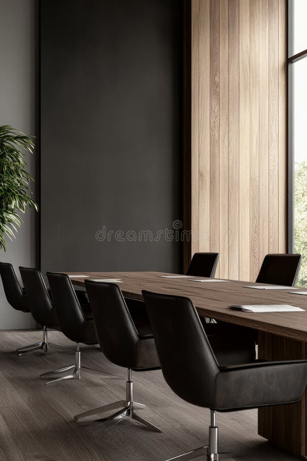 A Spacious Conference Room Designed for Collaboration Features a Large ...
