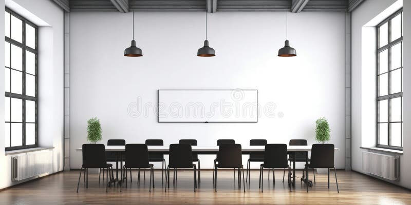 A Spacious Conference Room with a Large Meeting Table, Providing a ...