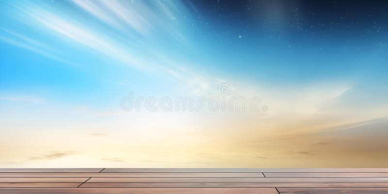 Spacious Copy Space, Empty Product Display with Open Sky Background ...