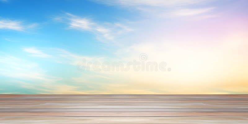 Spacious Copy Space, Empty Product Display with Open Sky Background ...