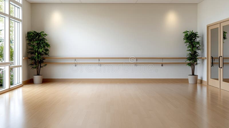 Spacious Dance Studio with Natural Light and Wooden Floors Ready for ...