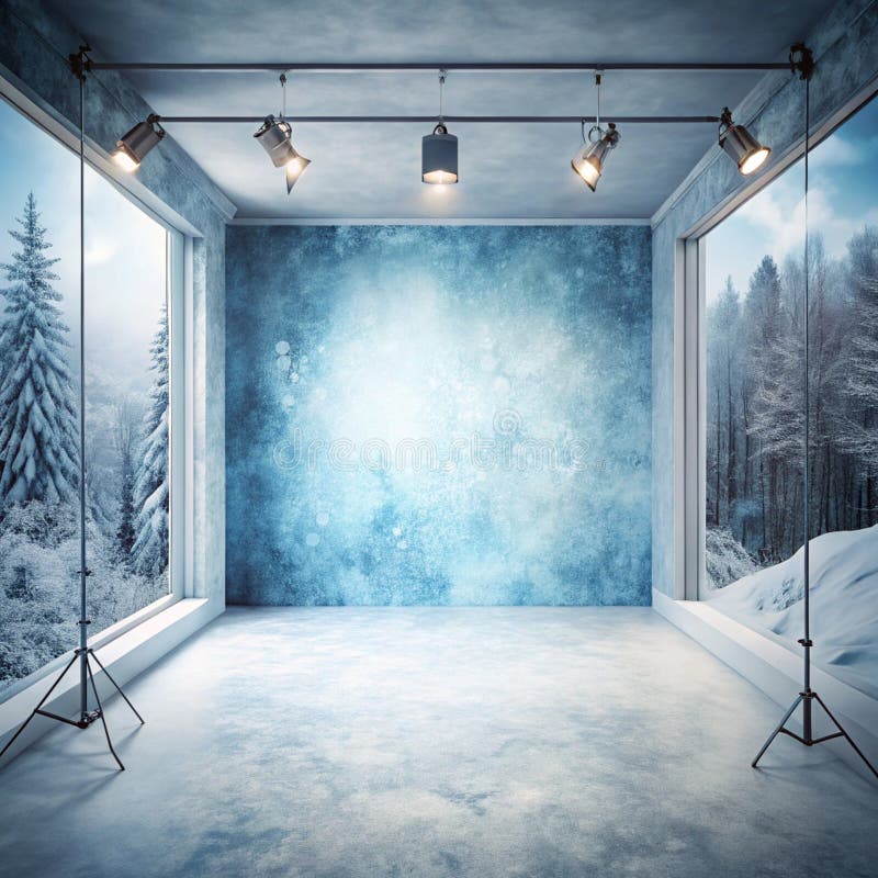 Spacious Empty Photographer Studio Background Stock Illustration ...