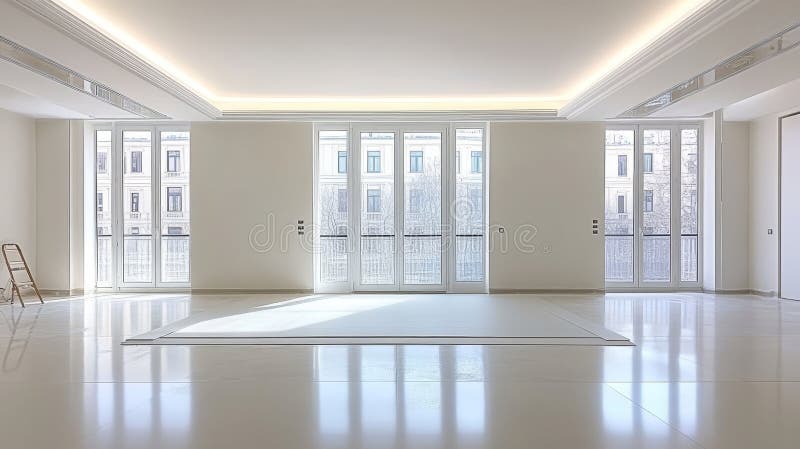 Spacious Empty Renovated Apartment with Large Windows, Natural Light ...