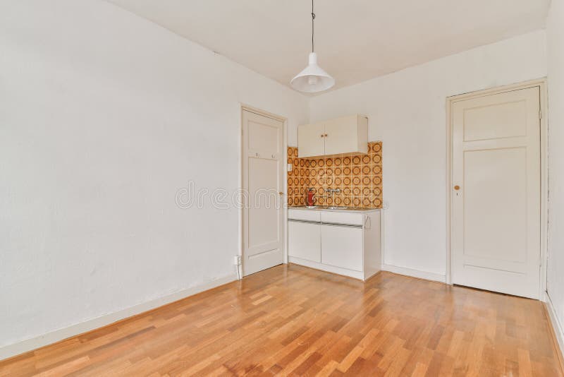 Spacious empty room stock photo. Image of contemporary - 258888754