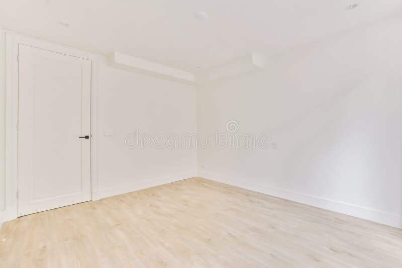 Spacious empty room stock photo. Image of residential - 259104412