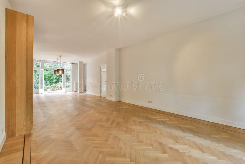 Spacious empty room stock photo. Image of contemporary - 260742878
