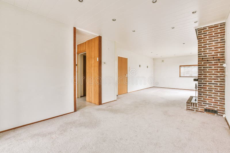 Spacious empty room stock photo. Image of stylish, wealth - 247309888