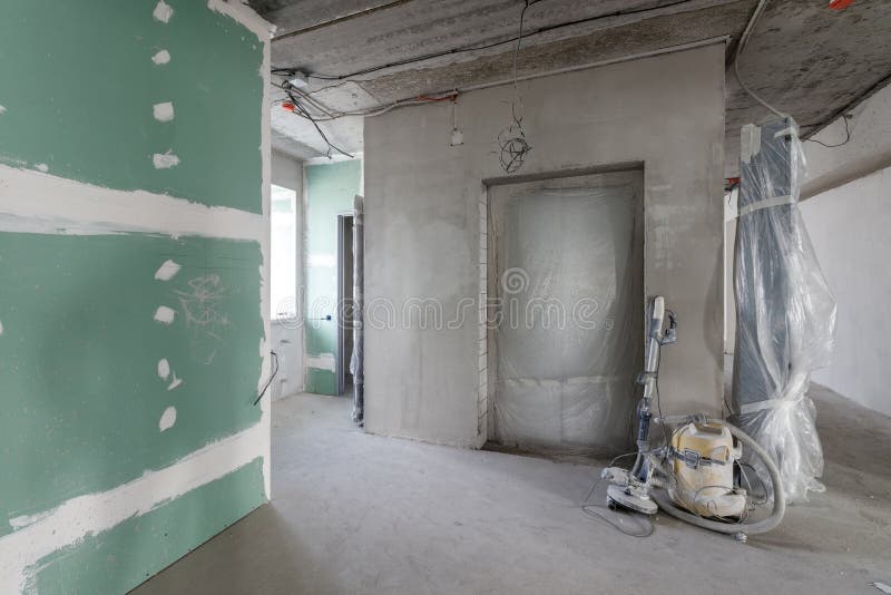 Spacious Empty Rooms in the Attic Floor after Filling Out the Work on ...